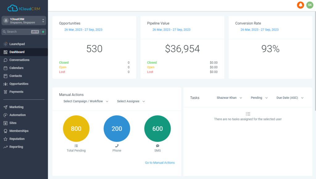Features - 1cloudcrm.com